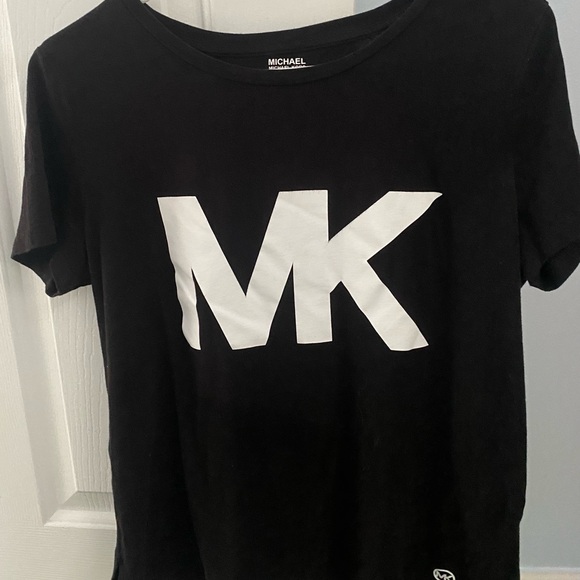 Michael Kors | Tops | Michael Kors Black Tee Size Medium Excellent ...